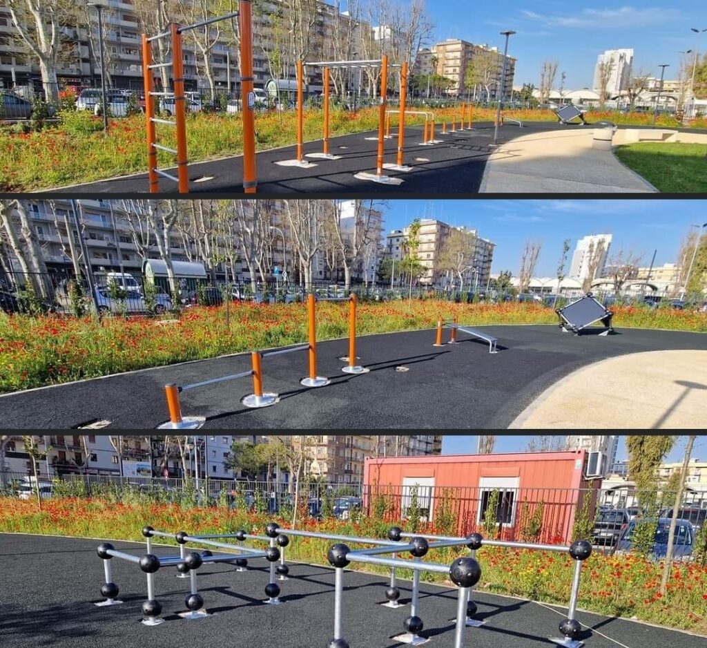 Bari, pronta la palestra a cielo aperto nel parco Maugeri ...